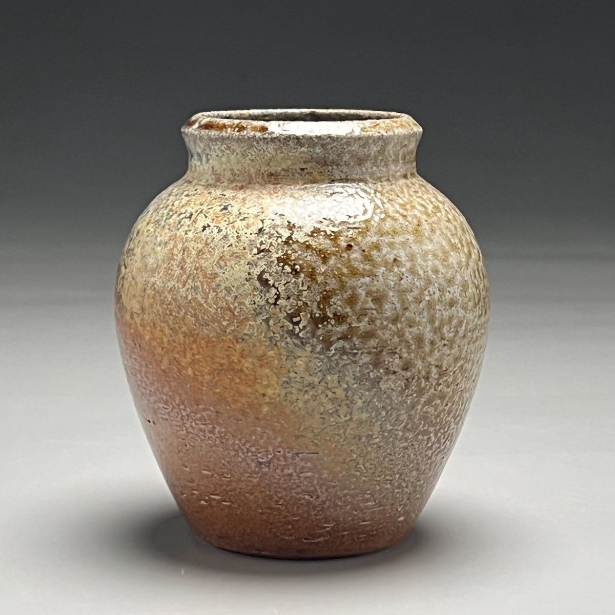 Vase #2 in Salt and Ash Glazes, 4.25"h (Silas Bradley) – Ben Owen Pottery